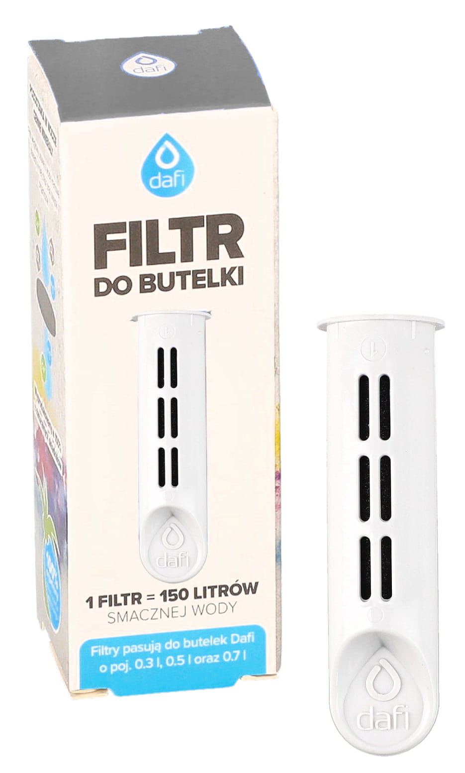 Filtr wody do butelki Dafi Soft Solid biały 1szt